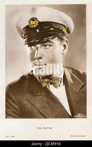 Portrait of Nils Asther - Silent Hollywood era Stock Photo - Alamy