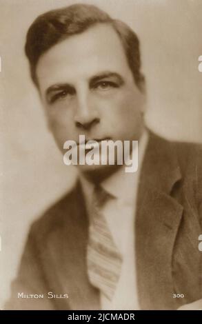 Portrait of Milton Sills - Silent Hollywood era Stock Photo - Alamy