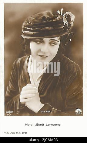 Portrait of Pola Negri in Hotel Imperial (1927) - Silent Hollywood era ...