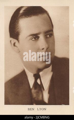 Portrait of Ben Lyon - Silent Hollywood era Stock Photo - Alamy