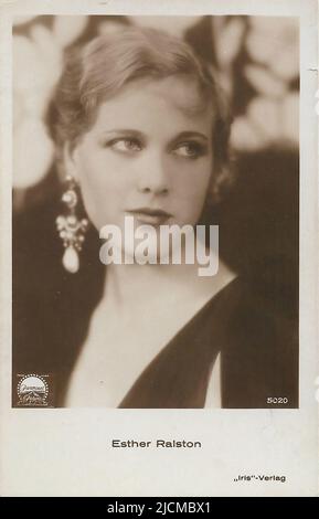Portrait of Esther Ralston - Silent Hollywood era Stock Photo - Alamy