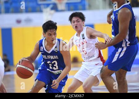Lebron Joseph Nieto of Philippine Basketball team in action during the FIBA U16 Asian ...