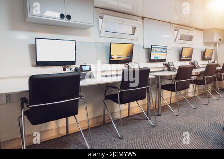 Autonomous mobile emergency control room. Emergency control room ...