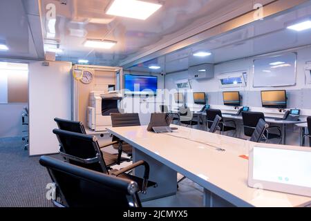 Autonomous mobile emergency control room. Emergency control room ...