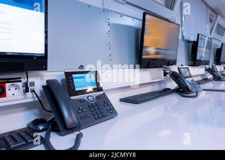 Autonomous mobile emergency control room. Emergency control room ...