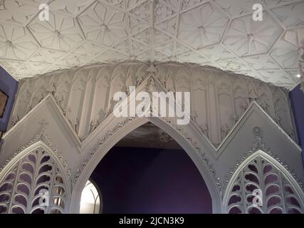 Amazing Strawberry hill Gothic style house,London,UK Stock Photo - Alamy