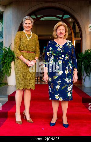 Ivory Coast First Lady Dominique Ouattara, Queen Mathilde of Belgium ...