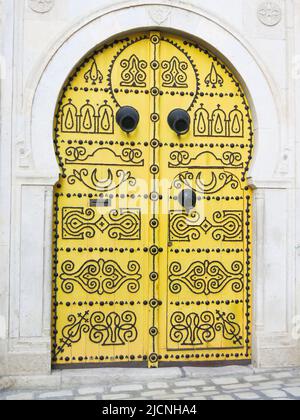 old front door brightly painted Stock Photo - Alamy
