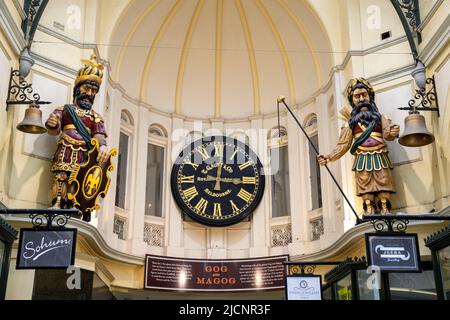 Gog and Magog Statues Royal Arcade Melbourne Australia Stock Photo - Alamy
