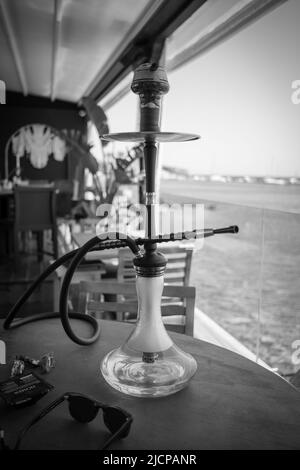 Hookah stands on a black background. Great place to insert Stock Photo ...