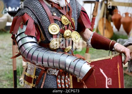 Ancient Roman sword, gladius on a bench Stock Photo - Alamy