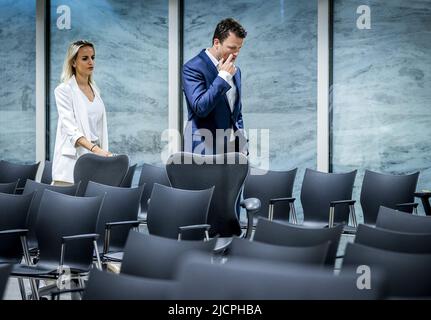 AMSTERDAM - Royce de Vries and Amanda during the 72nd Book Ball in the ...