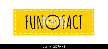 Fun facts with smiling face badge vector icon Stock Vector Image & Art ...