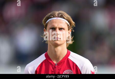 June 14, 2022: Maurits Kjaergaard of Denmark during Denmark against ...