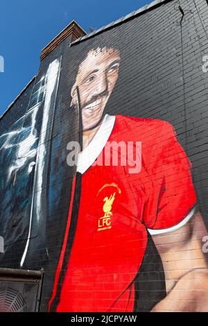 Mural of Alan Kennedy holding the 1981 European Cup, Liverpool FC ...