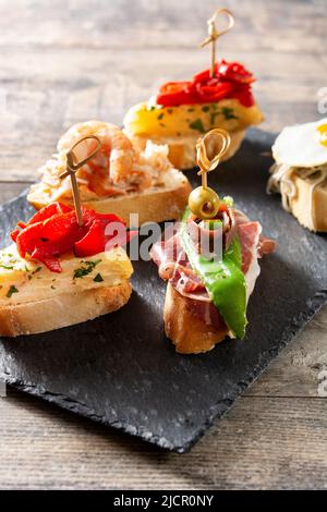 Assortment of Spanish tapas Stock Photo - Alamy