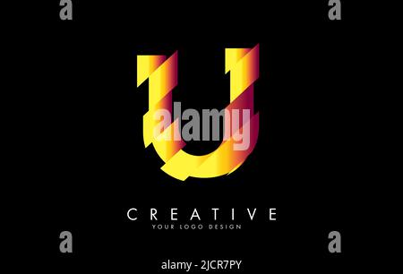 Vibrant orange letter X with abstract sliced effect logo design ...