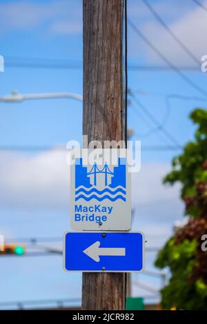 Road Signs, Directions to MacKay bridge, Halifax, Nova Scotia. MacKay ...