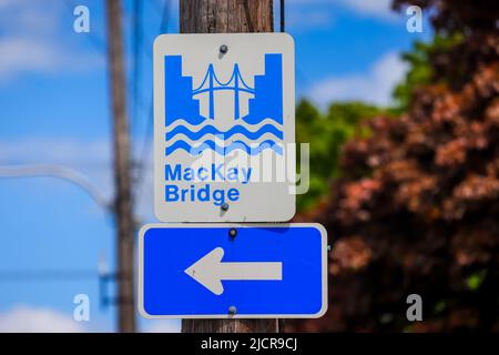 Road Signs, Directions to MacKay bridge, Halifax, Nova Scotia. MacKay ...