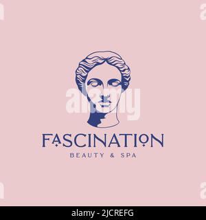 Fascination Beauty and SPA Abstract Vector Logo Business Card Template ...