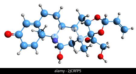 3D image of 5-Phosphoribosylformylglycinamidine skeletal formula ...