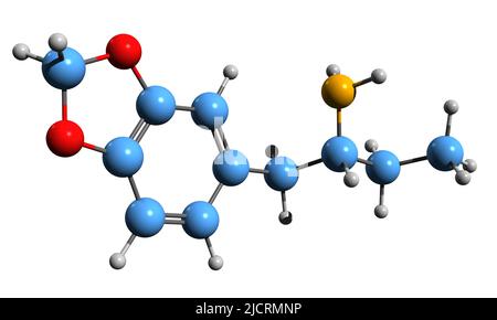 Cocaine. Chemical formula, molecular structure. 3D rendering Stock ...