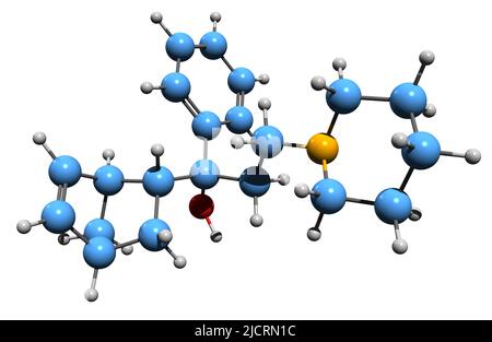 3D image of sarin skeletal formula - molecular chemical structure of ...