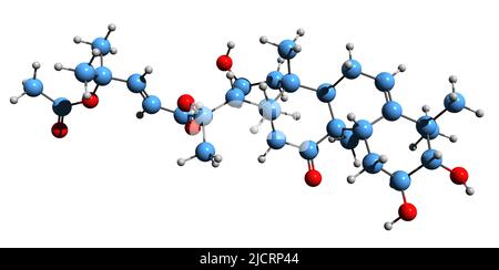 3D image of Cucurbitacin D skeletal formula - molecular chemical ...