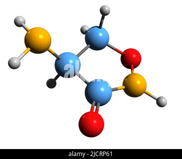Cycloserine (D-cycloserine) tuberculosis drug, chemical structure Stock ...