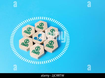 Replacing workers with robots. Automation of business processes and ...