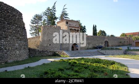 Front gate and defensive walls of the Batonistsikhe, Castle and Palace ...