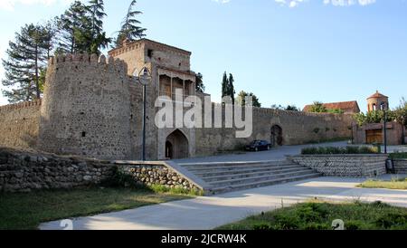 Front gate and defensive walls of the Batonistsikhe, Castle and Palace ...