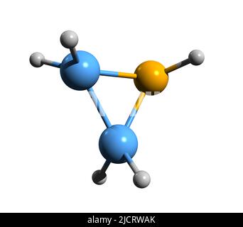 3D image of ethylene skeletal formula - molecular chemical structure of ...