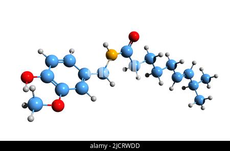 3D image of Neuropeptide Y skeletal formula - molecular chemical ...