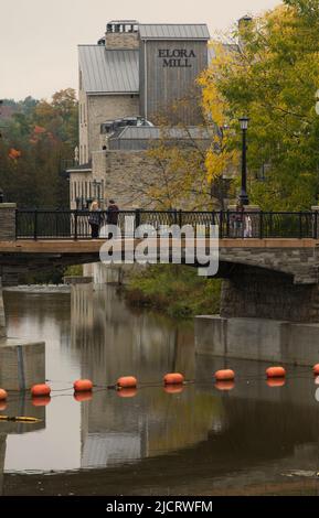 The town of Elora and the Elora Mill Hotel and Spa, Ontario Canada ...