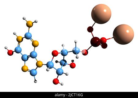 Monosodium glutamate molecule skeletal formula. 2D structure of ...