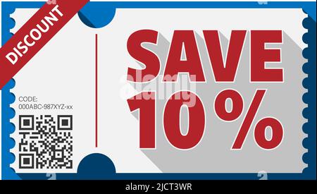 10 percent OFF Sale Discount Banner with megaphone. Discount offer ...