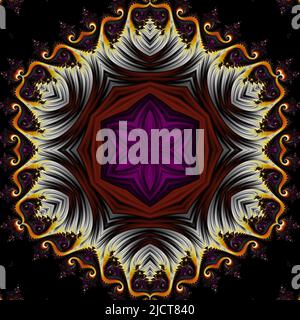 Fractal artwork, abstraction for cover design, template layout for ...