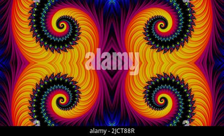 Fractal artwork, abstraction for cover design, template layout for ...