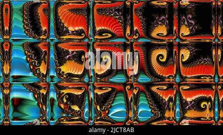 Fractal artwork, abstraction for cover design, template layout for ...