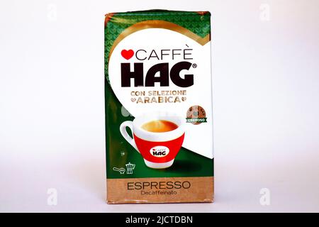 Café HAG, packet of espresso decaffeinated coffee, arabica selection ...