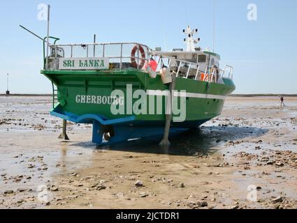 A fishing boat at Pirou Plage, Normandy, France, Europe Stock Photo - Alamy
