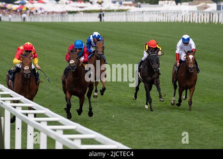 Trainer Joseph Patrick O'Brien (left) and James Blunt (centre) after ...