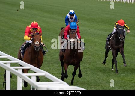 Trainer Joseph Patrick O'Brien (left) and James Blunt (centre) after ...