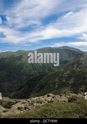 Looking across the Great Gulf Wilderness at Mount Washington from the ...