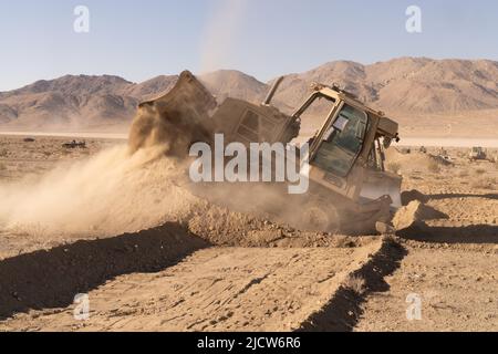 A U.S. Army Trooper assigned to Brawler Troop, Regimental Engineer ...