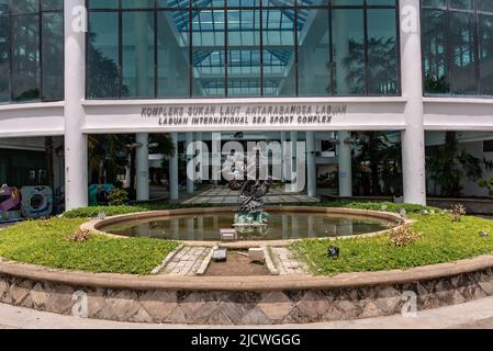 Labuan, Malaysia-June 09, 2021: View of the Labuan International sea ...