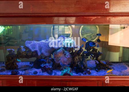 Labuan, Malaysia-June 09, 2021: View of the Labuan International sea ...