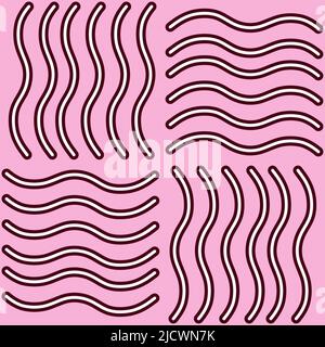 Abstract geometric waves print for fabrics and textiles and packaging ...