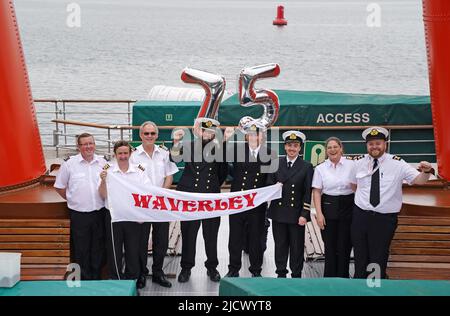 Captain Dominic McCall onboard the Waverley Paddle Steamer before it ...